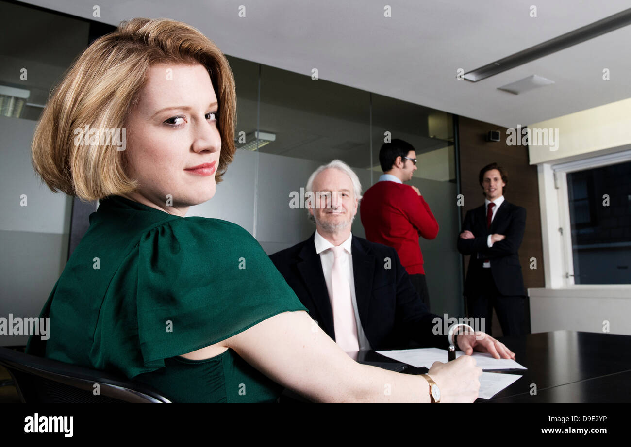 Business executives in meeting room Stock Photo - Alamy