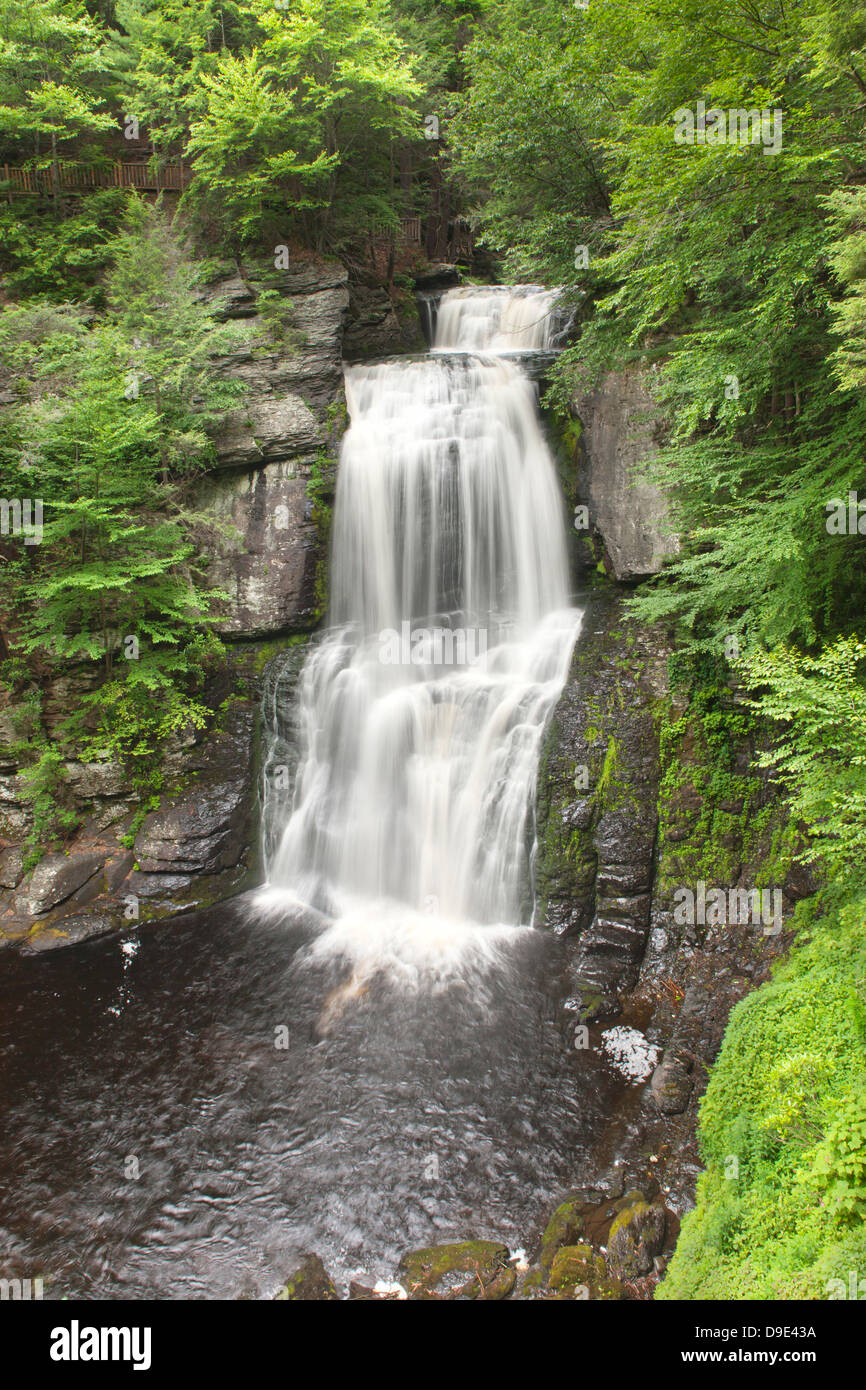 MAIN WATERFALLS BUSHKILL FALLS THEME PARK BUSHKILL CREEK PIKE COUNTY ...