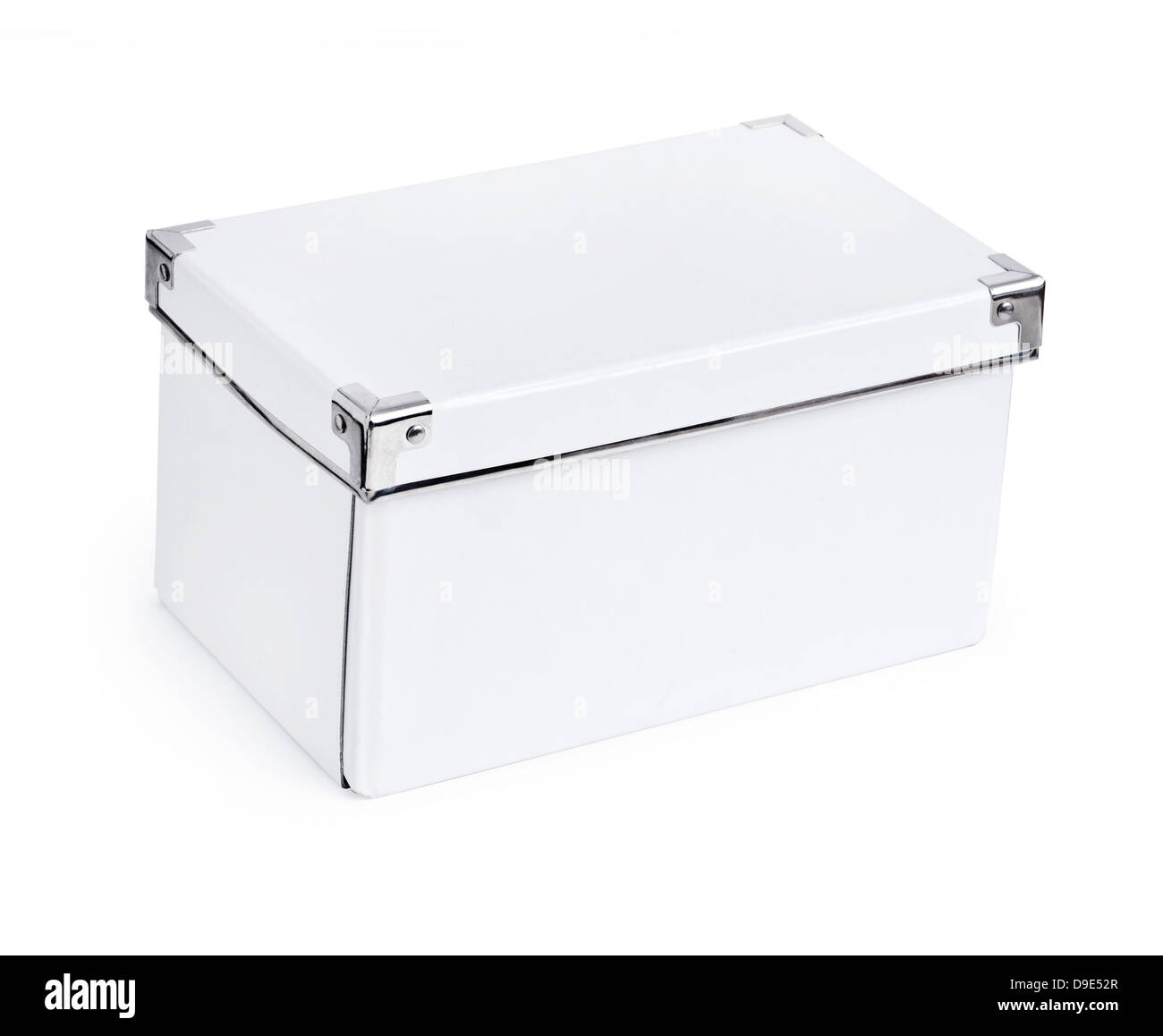 White paper box, isolated on white Stock Photo - Alamy