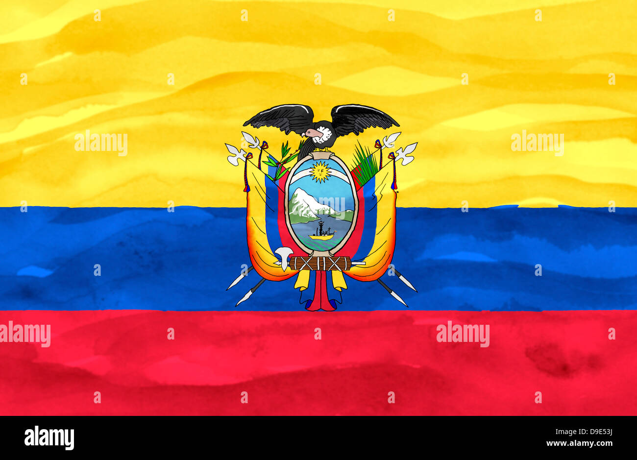Drawing flag ecuador hi-res stock photography and images - Alamy