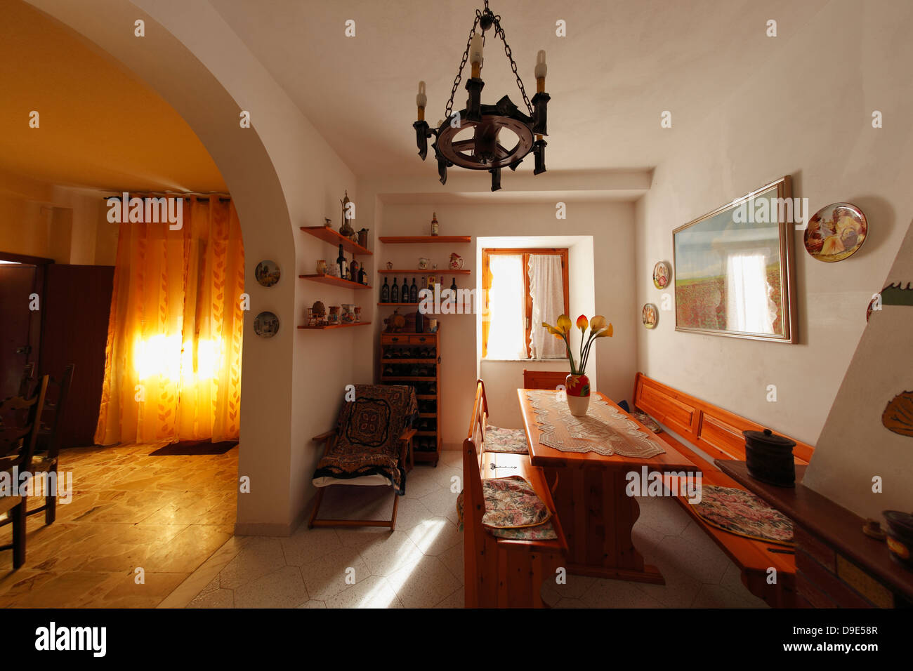 Interior of a typical home in Calabria,Italy Stock Photo - Alamy