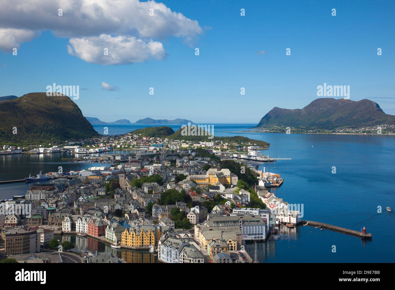 Alesund town, re-built in Jugendstil, Art Nouveau style, More and ...