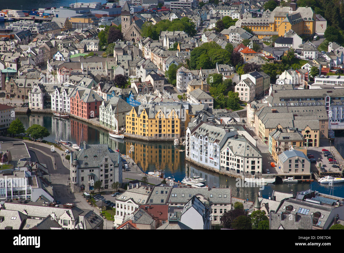 Alesund town, re-built in Jugendstil, Art Nouveau style, More and ...