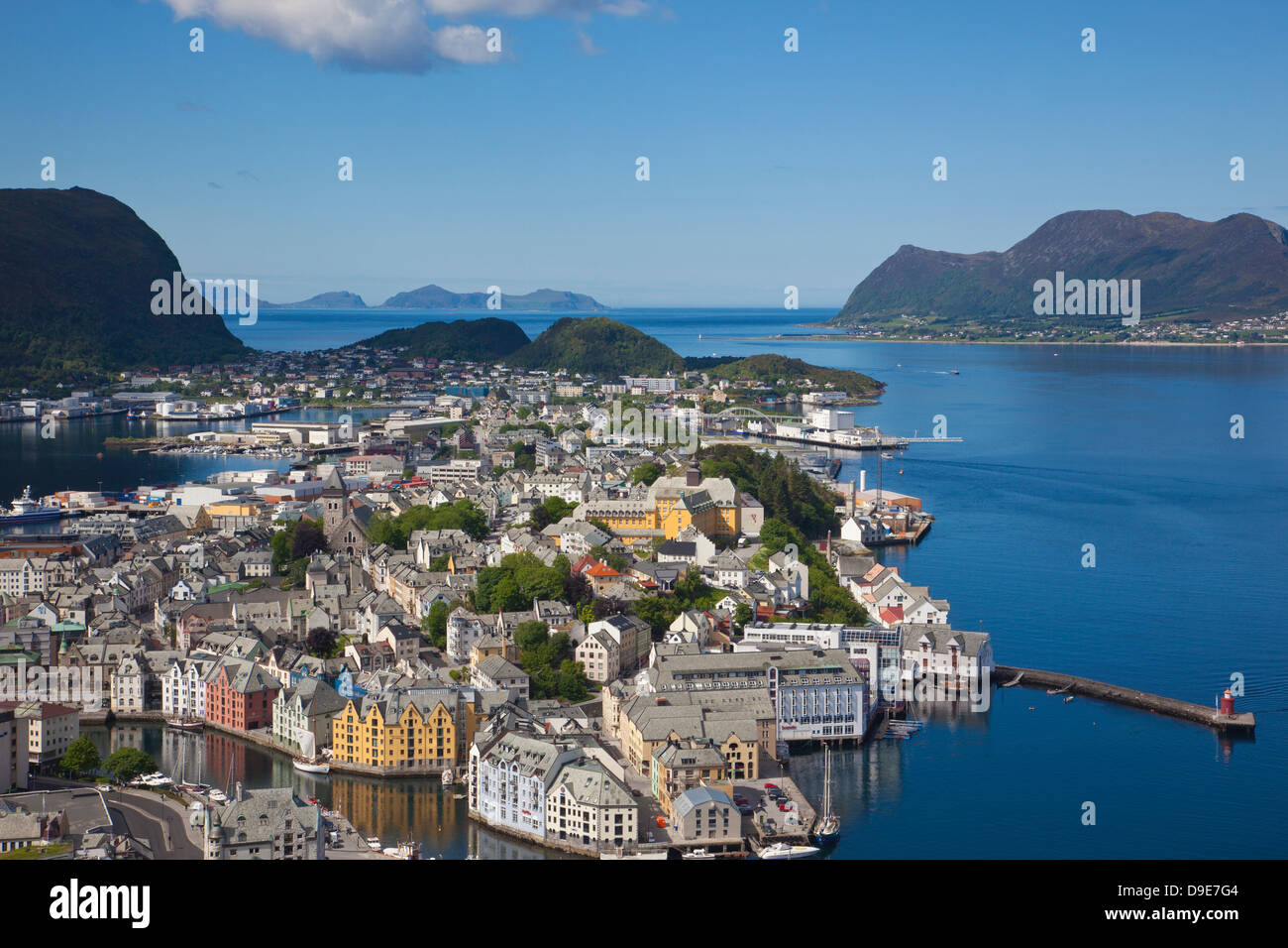 Alesund town, re-built in Jugendstil, Art Nouveau style, More and ...