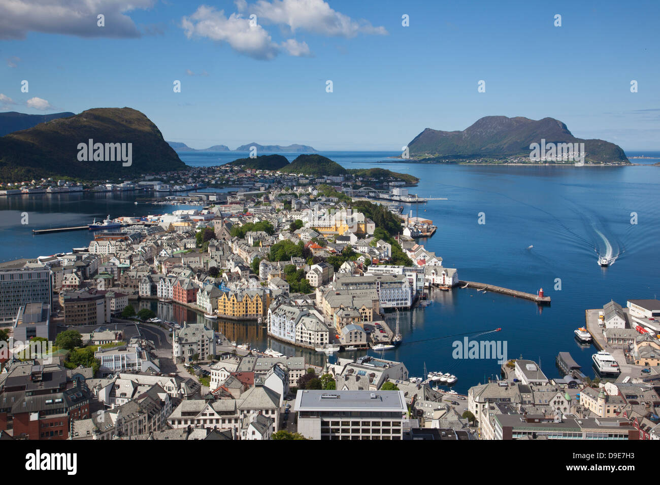 Alesund town, re-built in Jugendstil, Art Nouveau style, More and ...