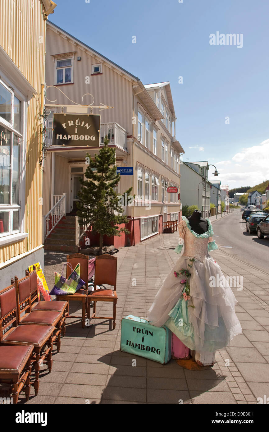 Shopping in Akureyri, Northern, Iceland Stock Photo - Alamy