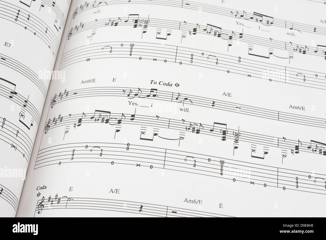 Tablature High Resolution Stock Photography and Images - Alamy