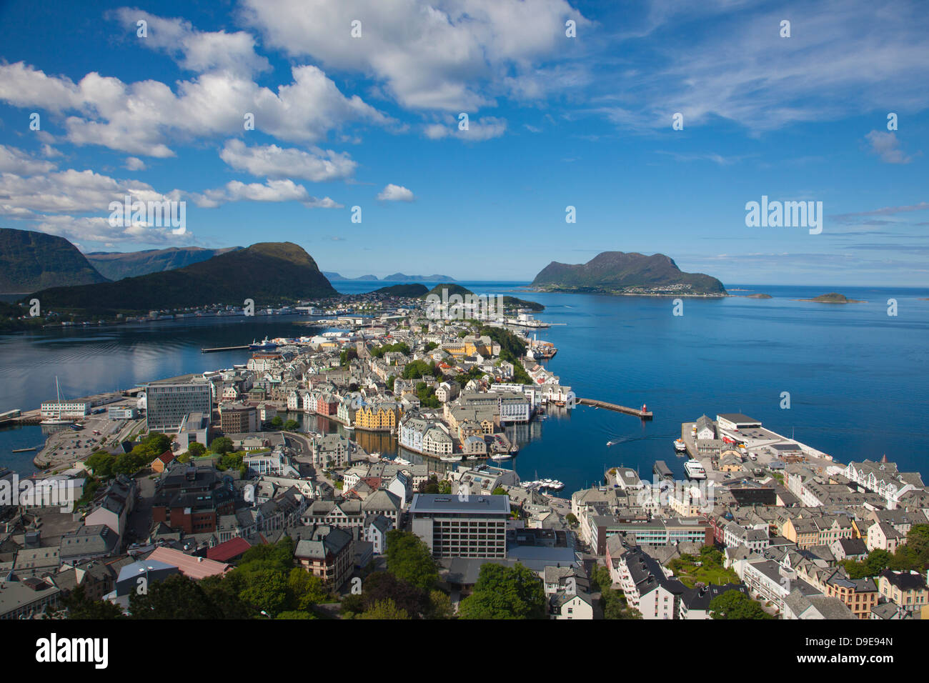 Alesund town, re-built in Jugendstil, Art Nouveau style, More and ...