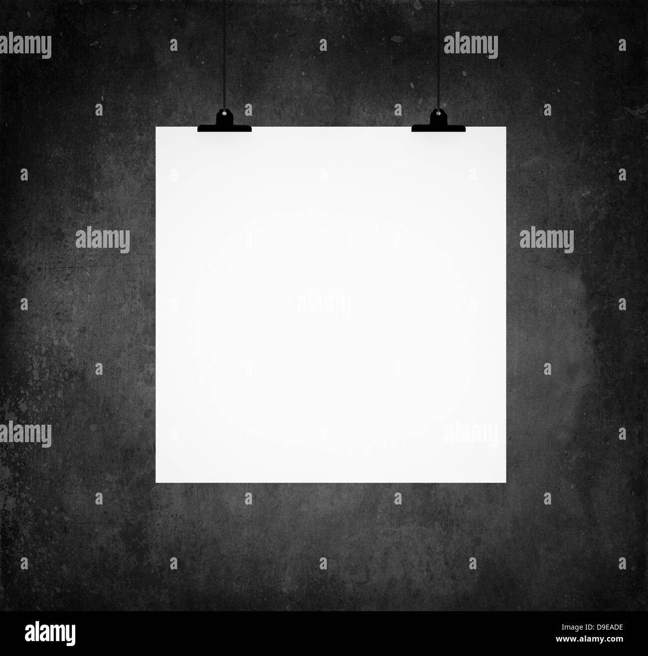 Blank billboard on brick wall Black and White Stock Photos & Images - Alamy