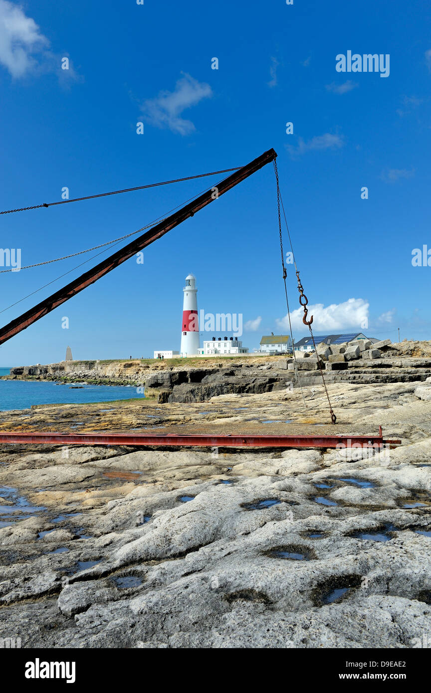 Portland Bill light house Dorset England uk Stock Photo - Alamy
