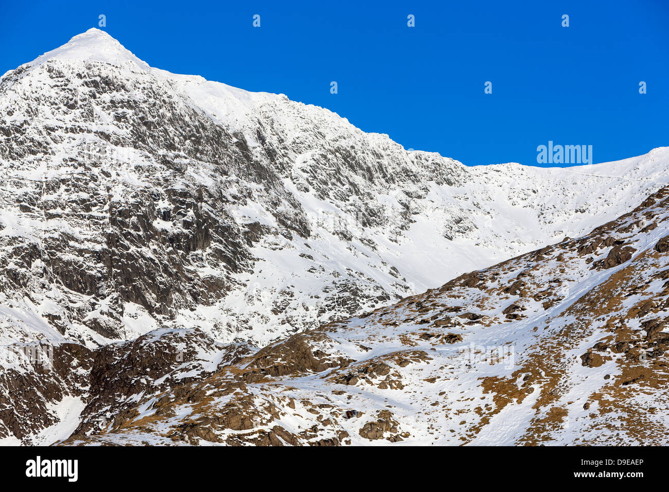 Snowdon gwynedd snow hi-res stock photography and images - Alamy