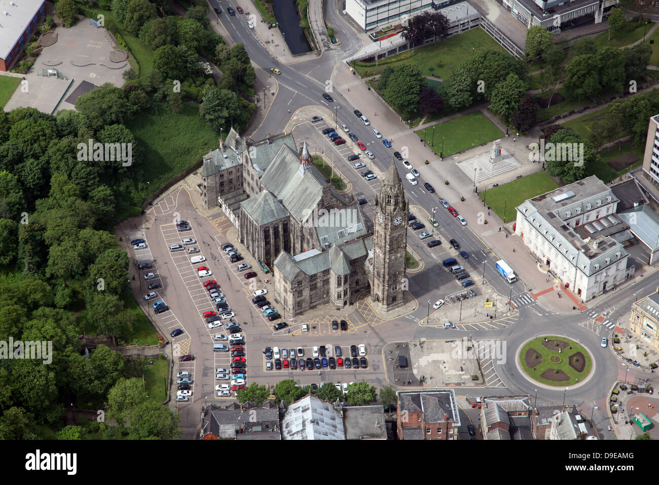 Aerial view rochdale town hall hi-res stock photography and images - Alamy