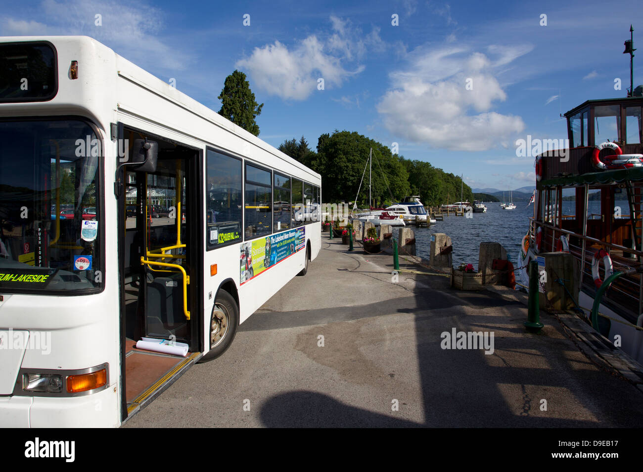 Windermere Lake Cruises at Lakeside on Lake Windermere bus and MV Tern ...