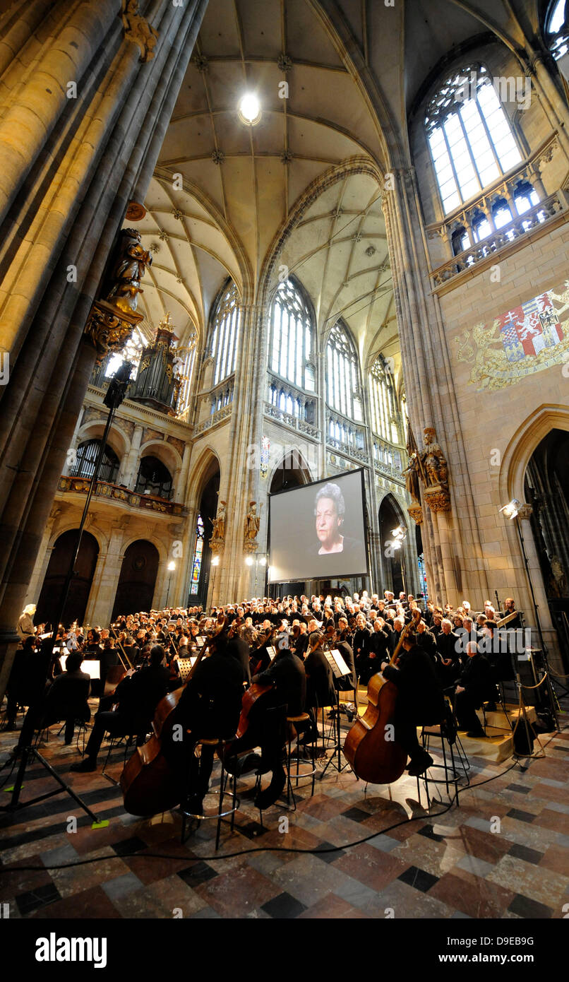 FILE - A file picture taken in St. Vitus Cathedral in Prague, Czech ...