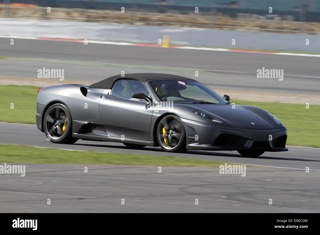 GREY FERRARI 16M SPIDER CAR GRAND PRIX CIRCUIT SILVERSTONE ENGLAND 07 ...