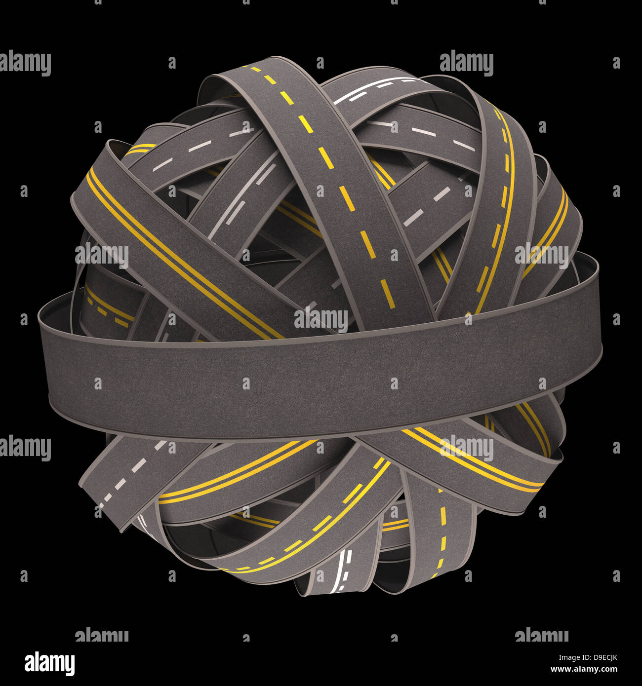 Road asphalt tangled and messy. Your message on the large clean road ...