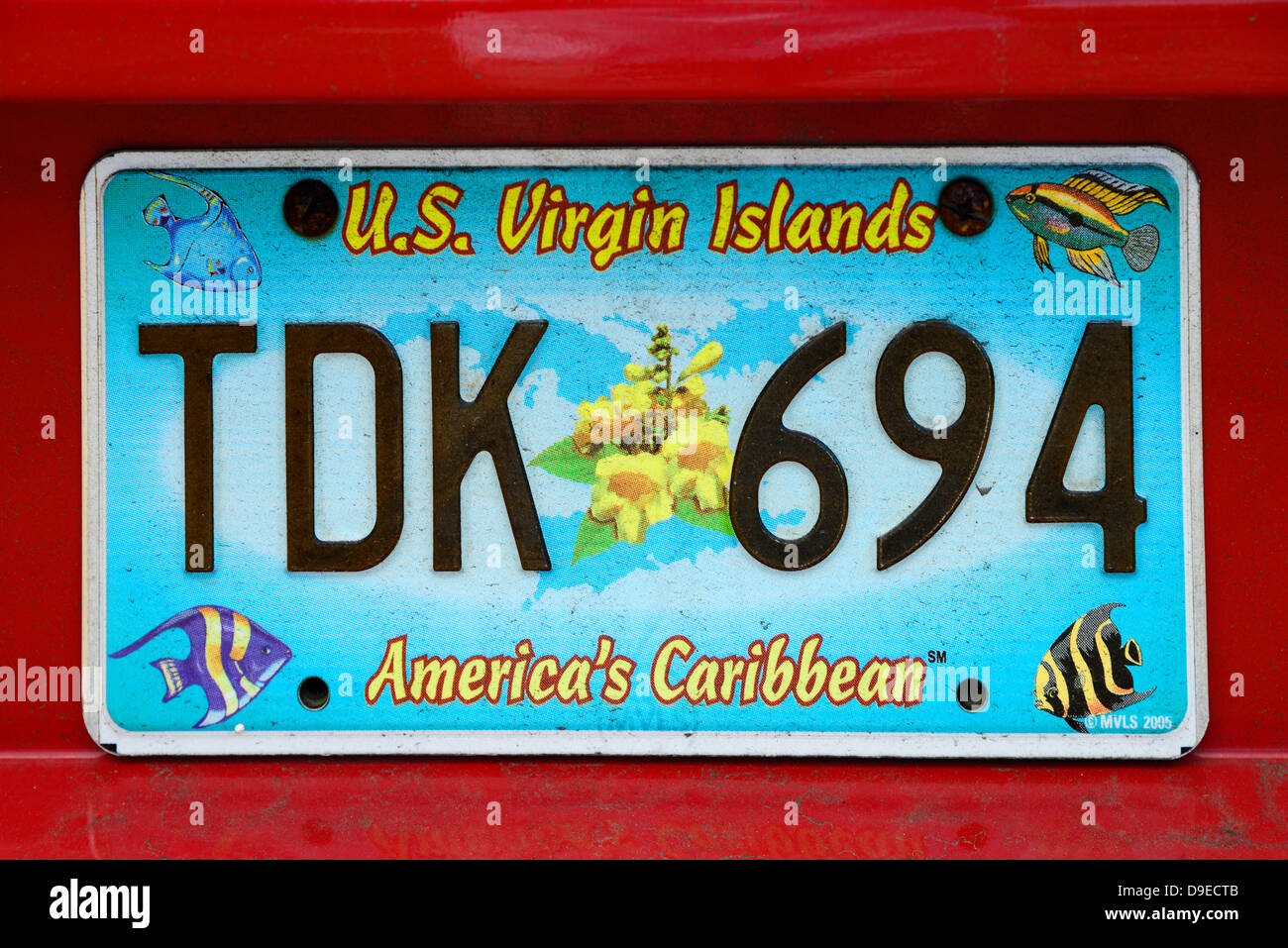 License Plate St.Thomas Virgin Islands USVI Caribbean US Territory ...