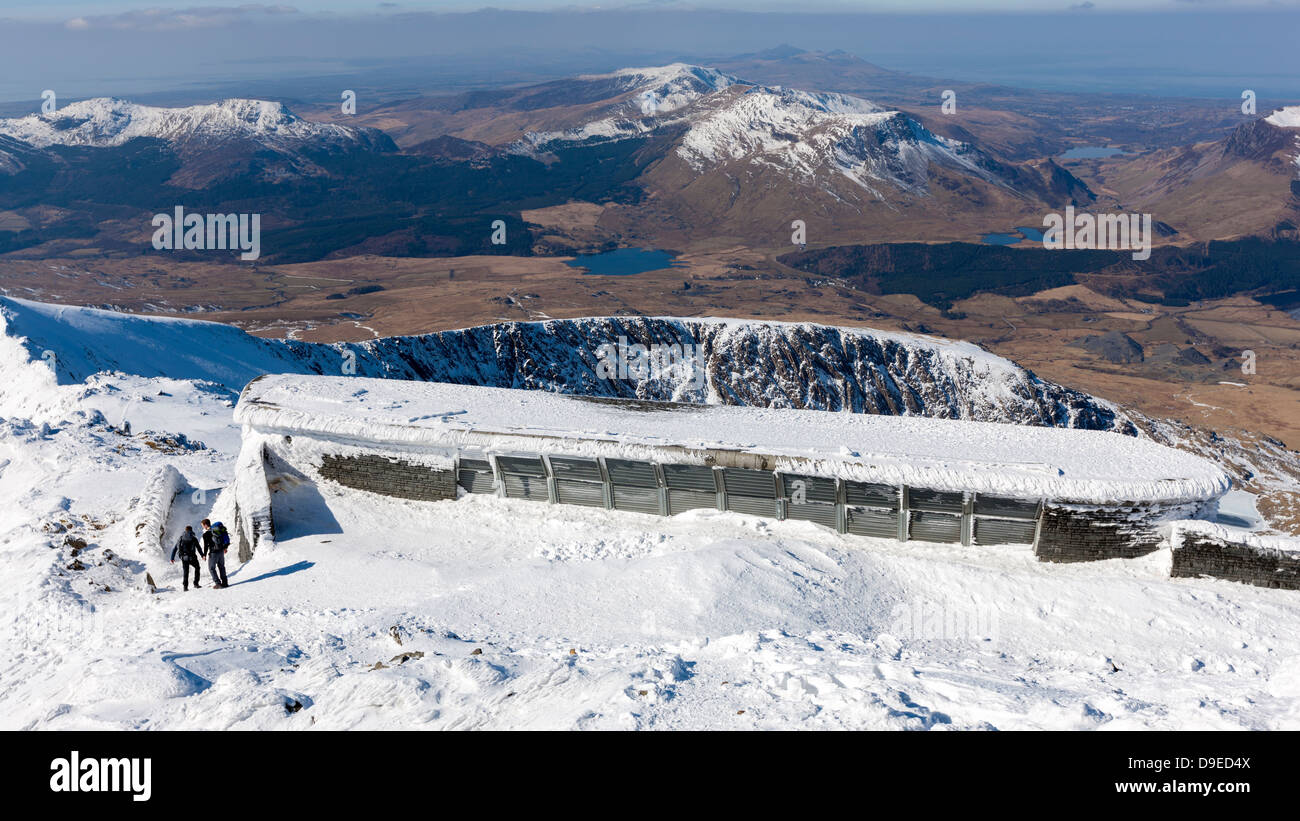 Hafod Eryri, Snowdon summit cafe, Snowdonia National Park, Wales, UK ...