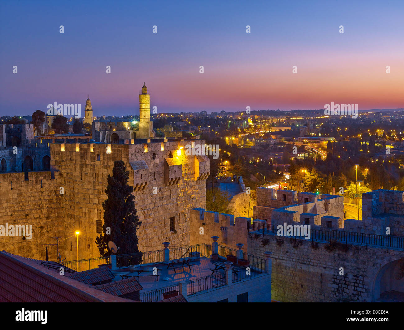 Citadel and Tower of David at the Jaffa Gate in the Old City of ...