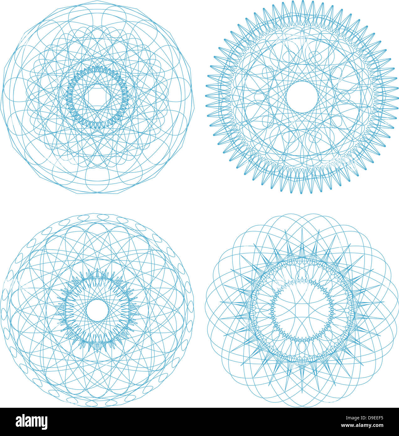 Blue border set hi-res stock photography and images - Alamy
