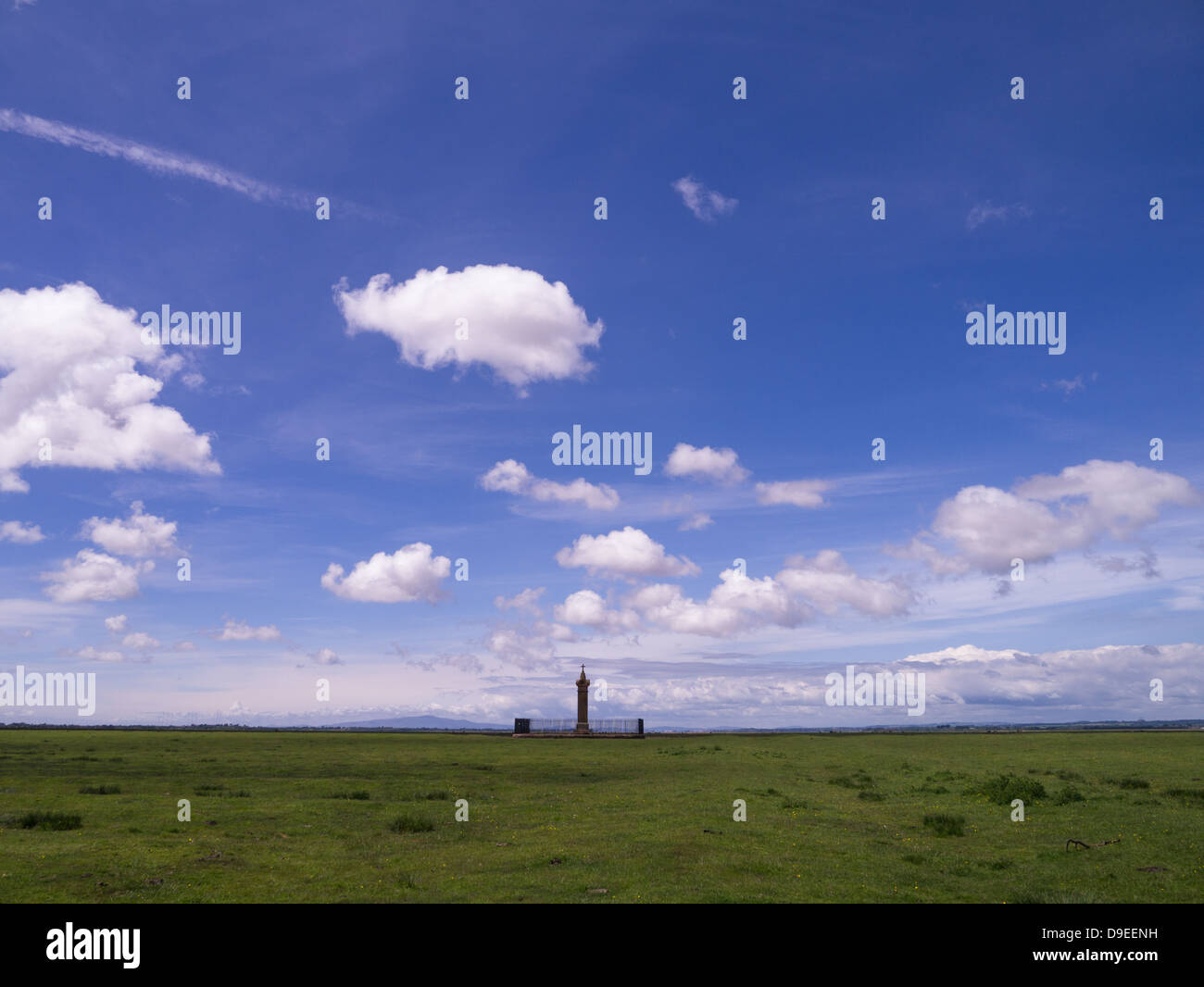 Monument to Edward 1st "longshanks" who died on the Solway Plain in ...