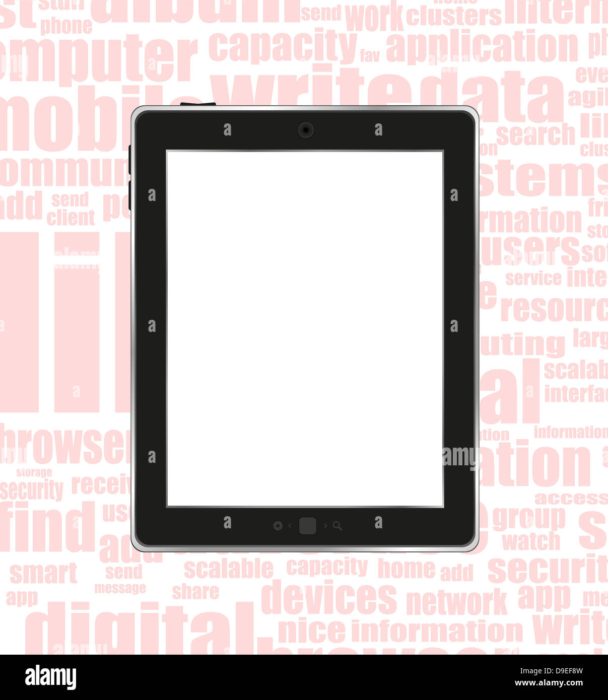 Black generic tablet pc Stock Photo - Alamy