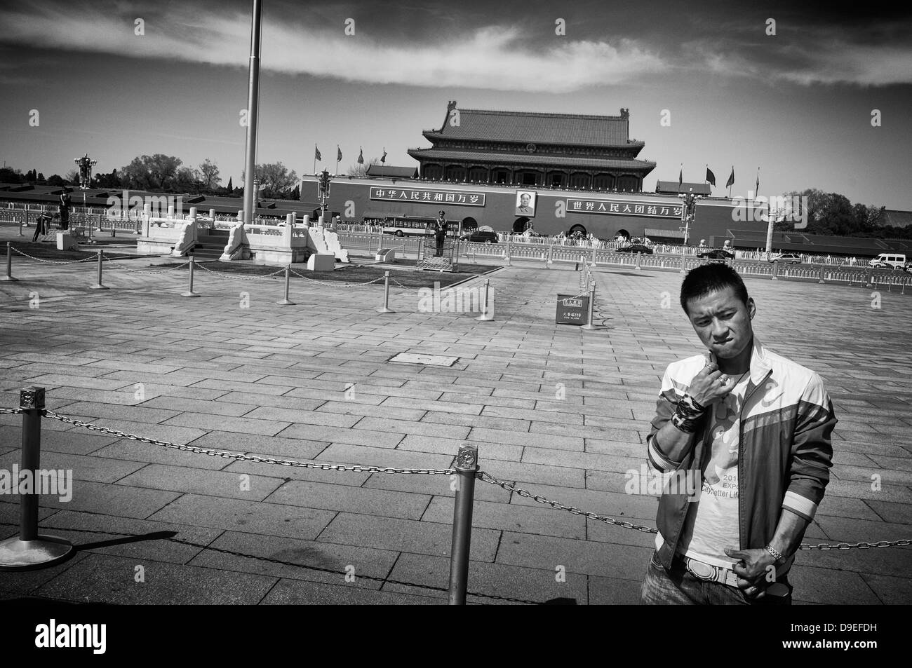 Asia china beijing boy Black and White Stock Photos & Images - Alamy