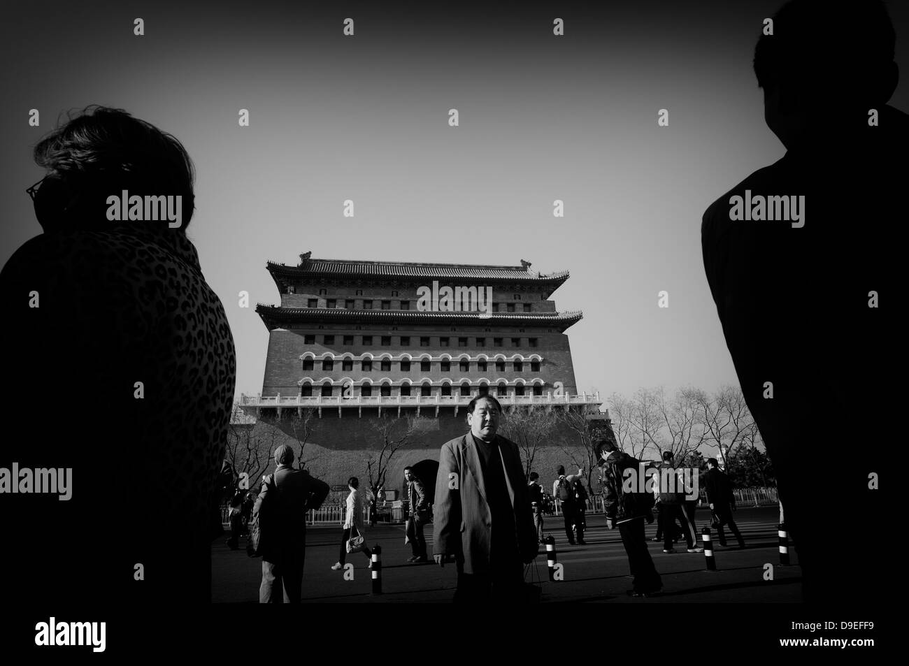 Old gate beijing Black and White Stock Photos & Images - Alamy