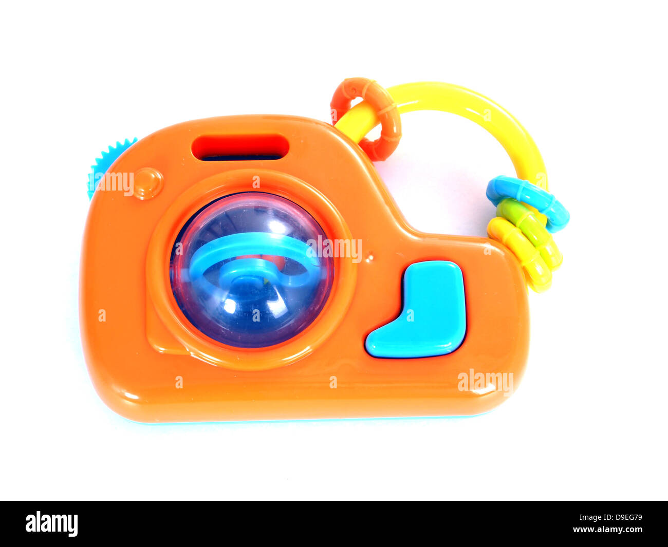 Orange toy camera for a young baby June 2013 Stock Photo - Alamy