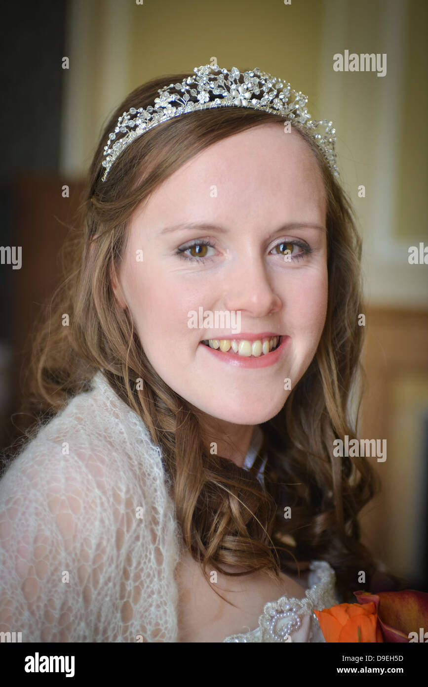 Bride on her wedding day Stock Photo - Alamy