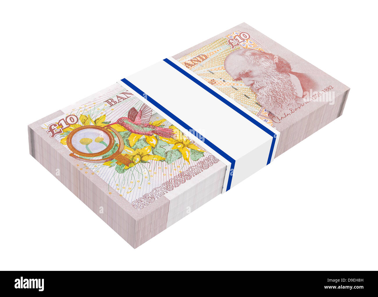 English money isolated on white background Stock Photo - Alamy