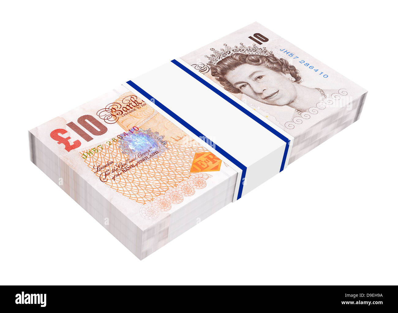 English money isolated on white background Stock Photo - Alamy