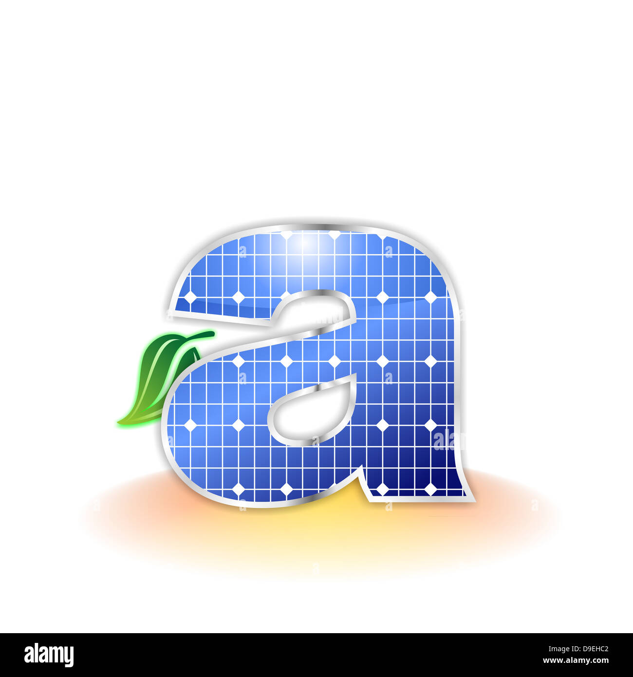 A, letter A, solar panel, illustration, icon, texture Stock Photo - Alamy