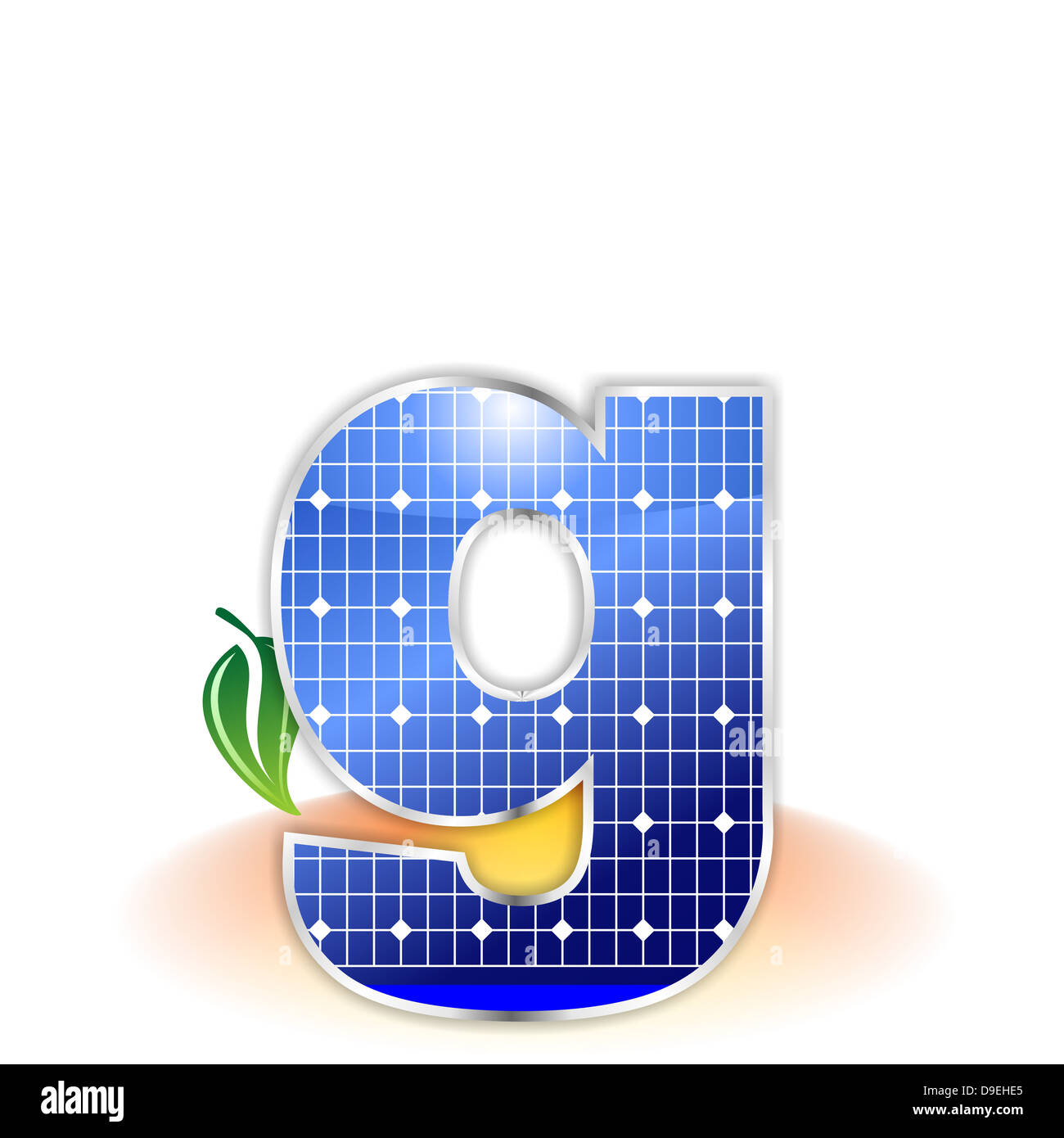 solar panels, illustration, g, letter g, icon, texture Stock Photo - Alamy
