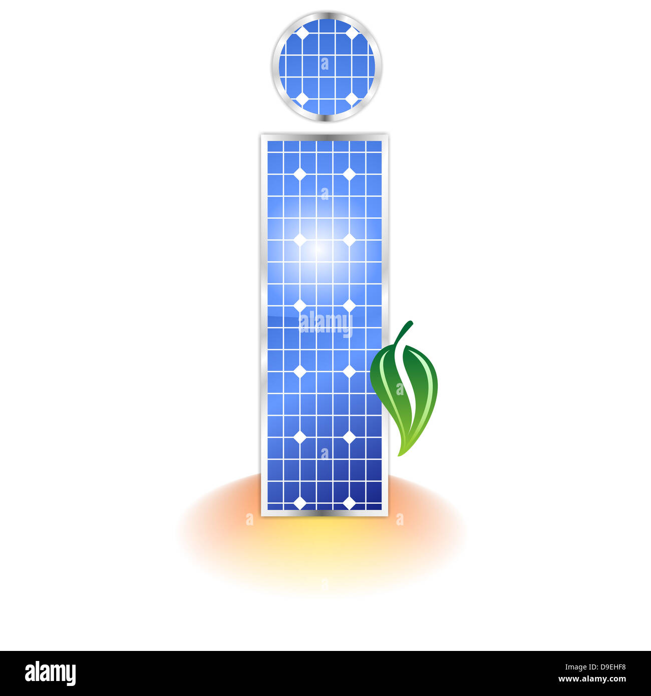 I, capital letter I, solar panel, illustration, icon, texture Stock ...