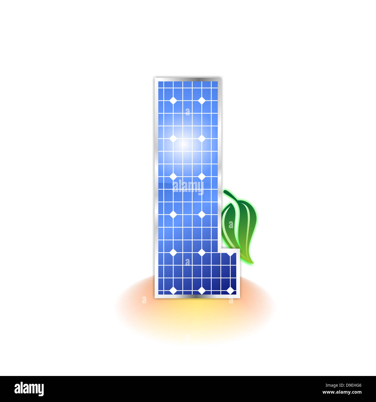 l, letter l, solar panel, illustration, icon, texture Stock Photo - Alamy