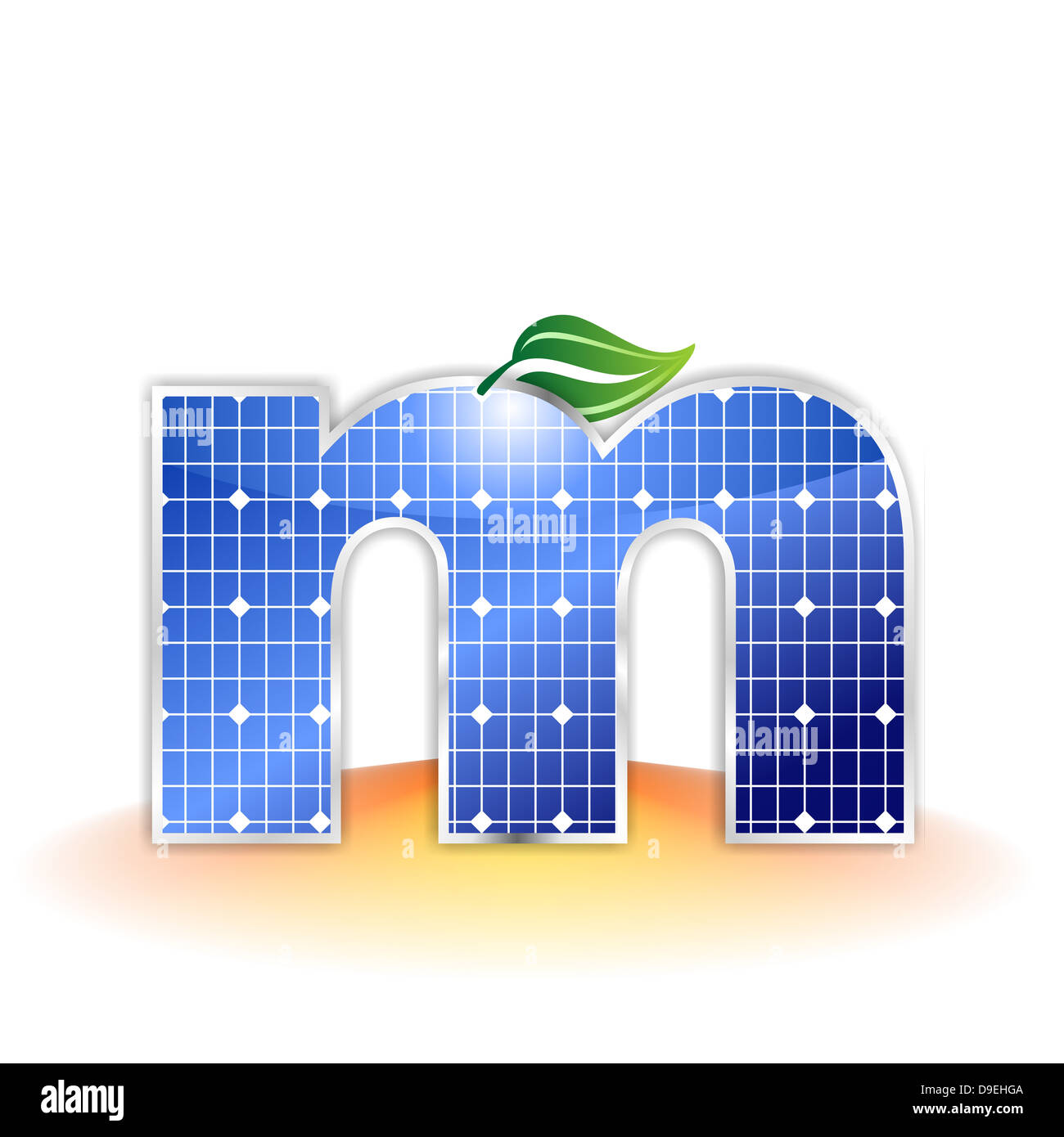 m, letter m, solar panel, illustration, icon, texture Stock Photo - Alamy