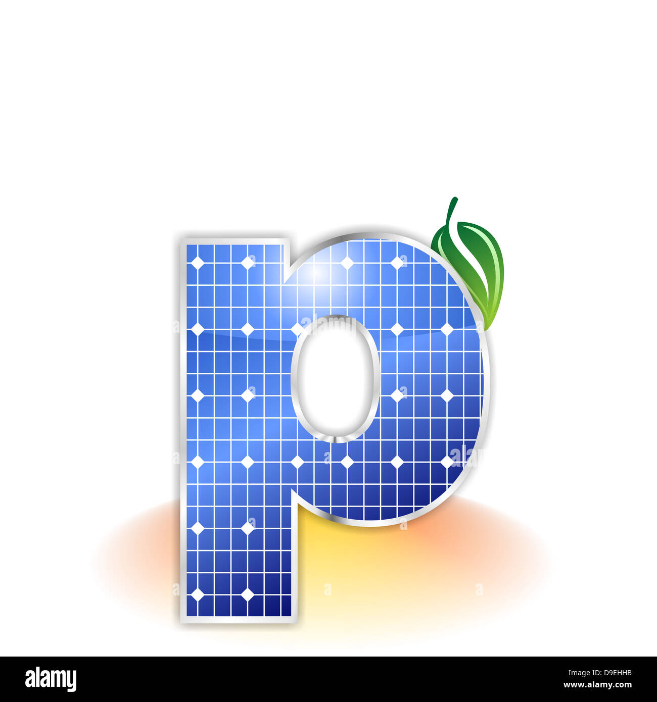 p, letter p, solar panels, illustration, icon, texture Stock Photo - Alamy