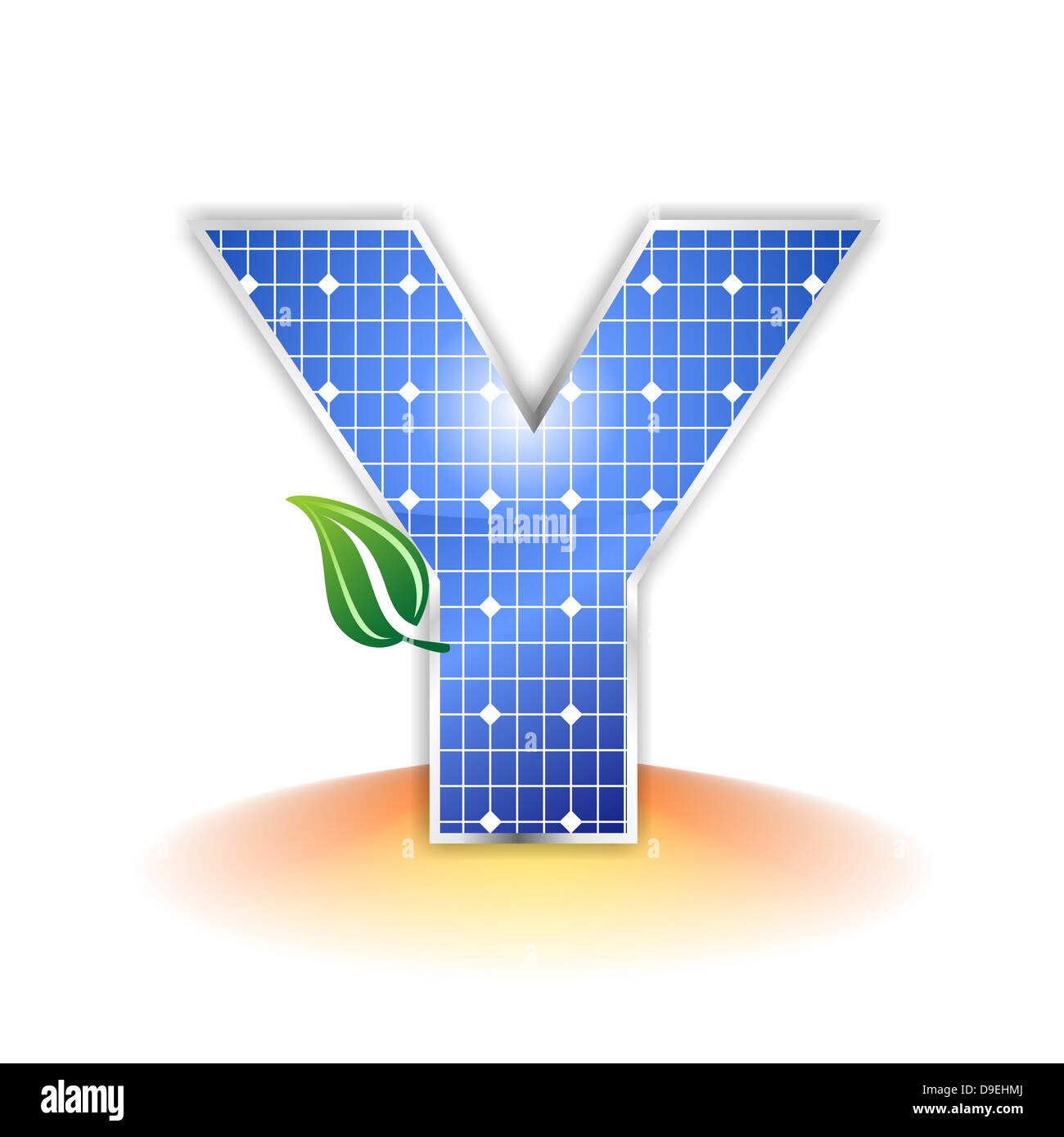 Y, capital, letter Y, solar panel, illustration, icon, texture Stock ...