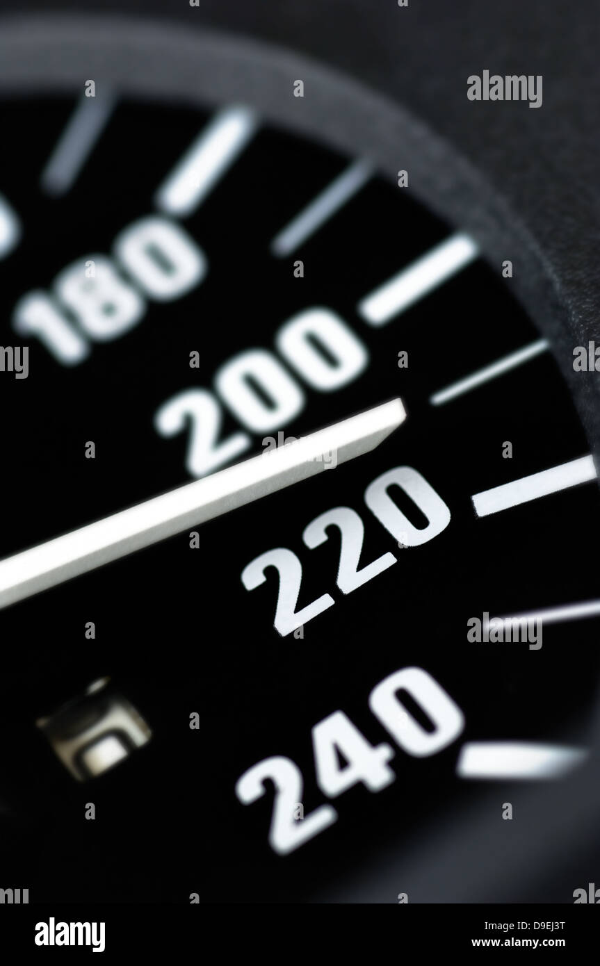 Car speedometer miles hi-res stock photography and images - Alamy