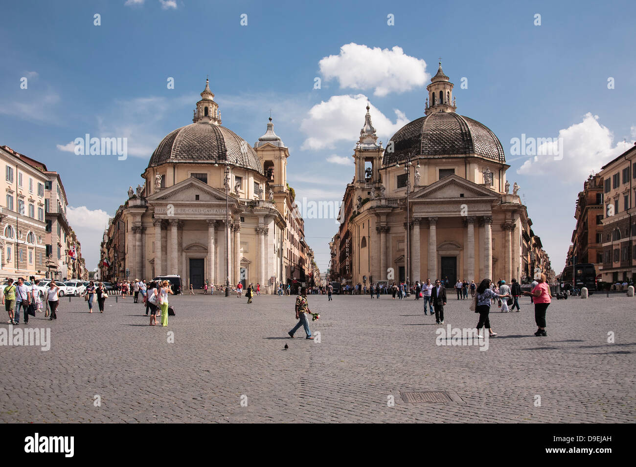 The matching domes of the Santa Maria del Miracoli and Santa Maria in ...