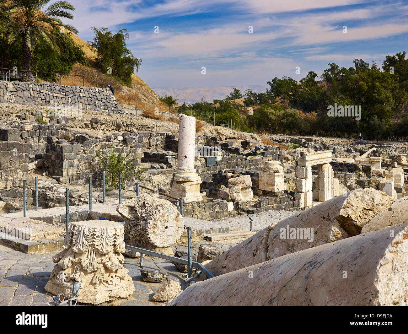 Ancient city of Beit Shean also Scythopolis in the Jordan Valley ...