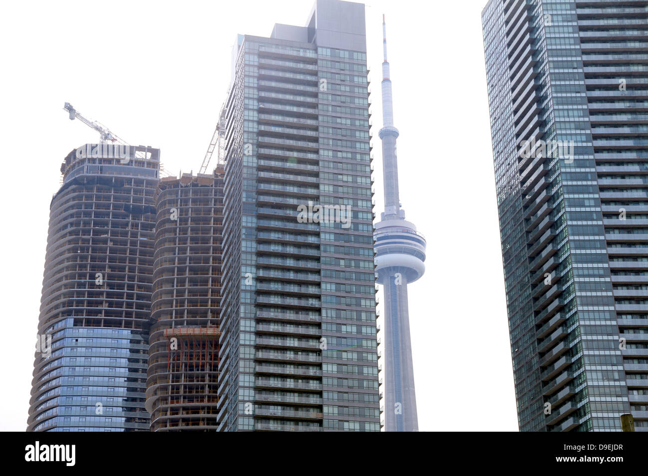 CN Tower and Modern Building Stock Photo - Alamy
