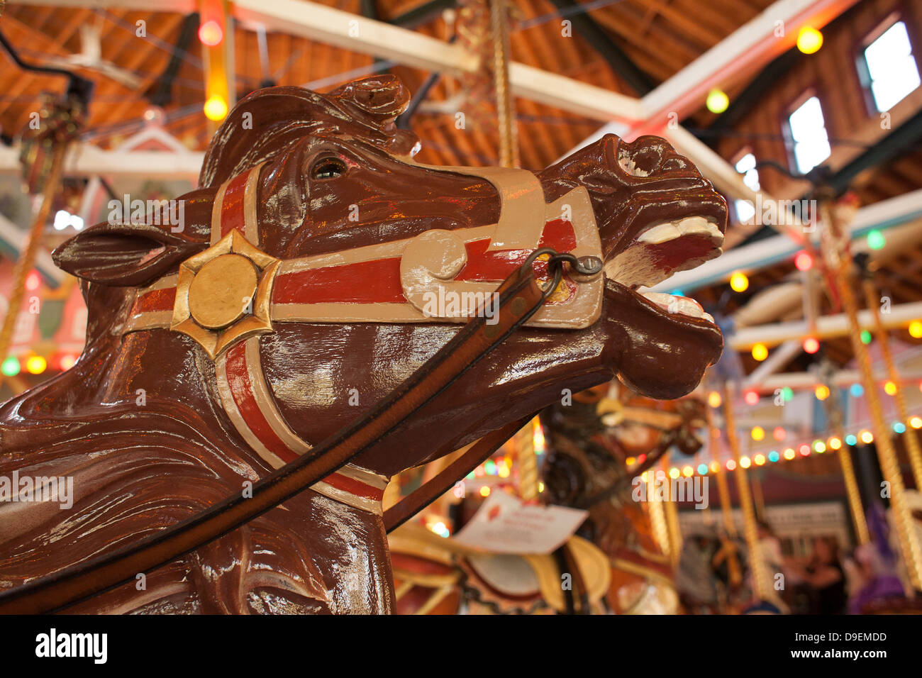The beautifully restored carousel resides in a pavilion in Holyoke's ...