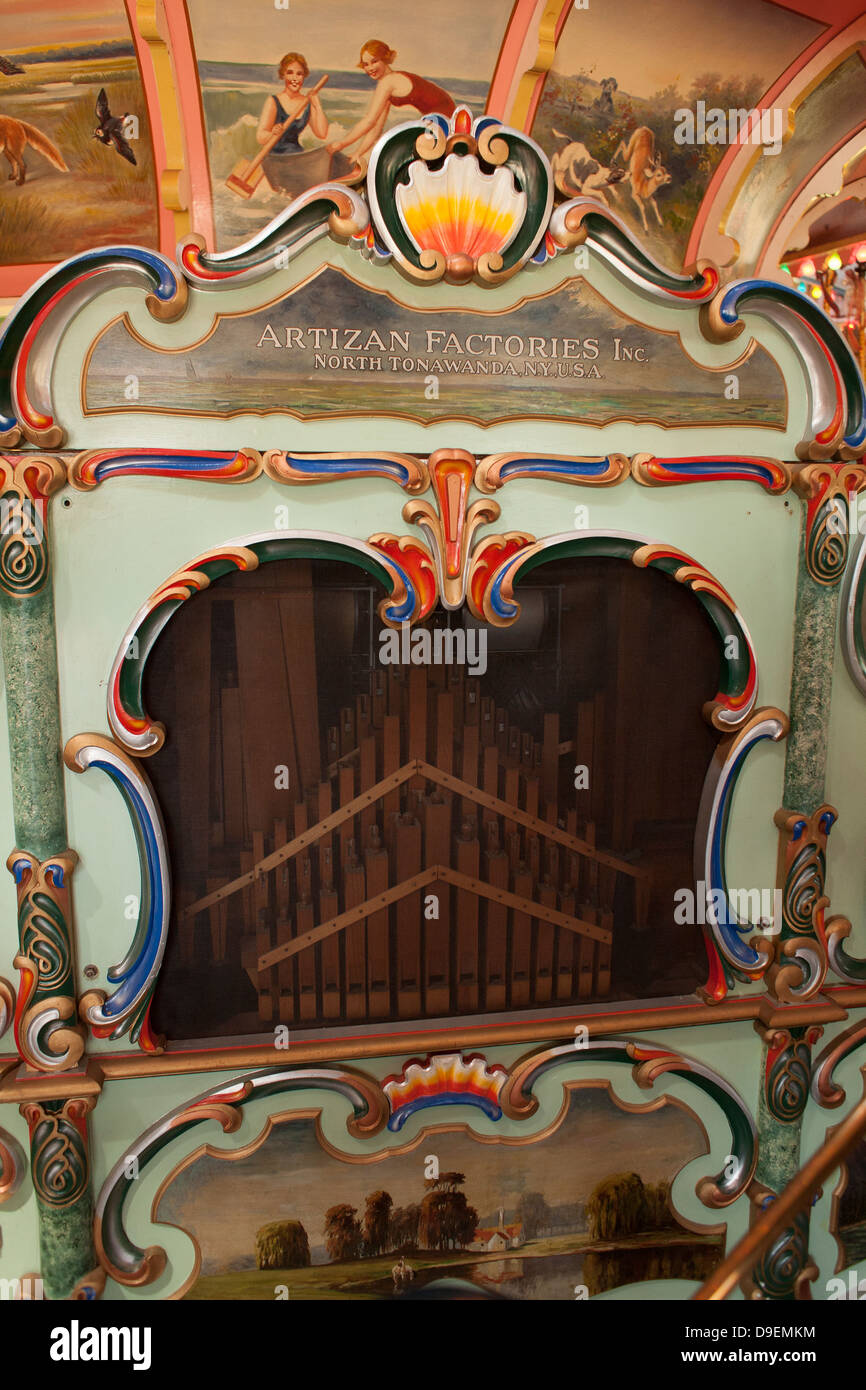 The beautifully restored carousel resides in a pavilion in Holyoke's ...