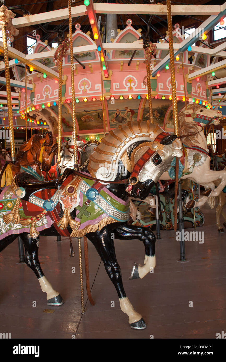 The beautifully restored carousel resides in a pavilion in Holyoke's ...