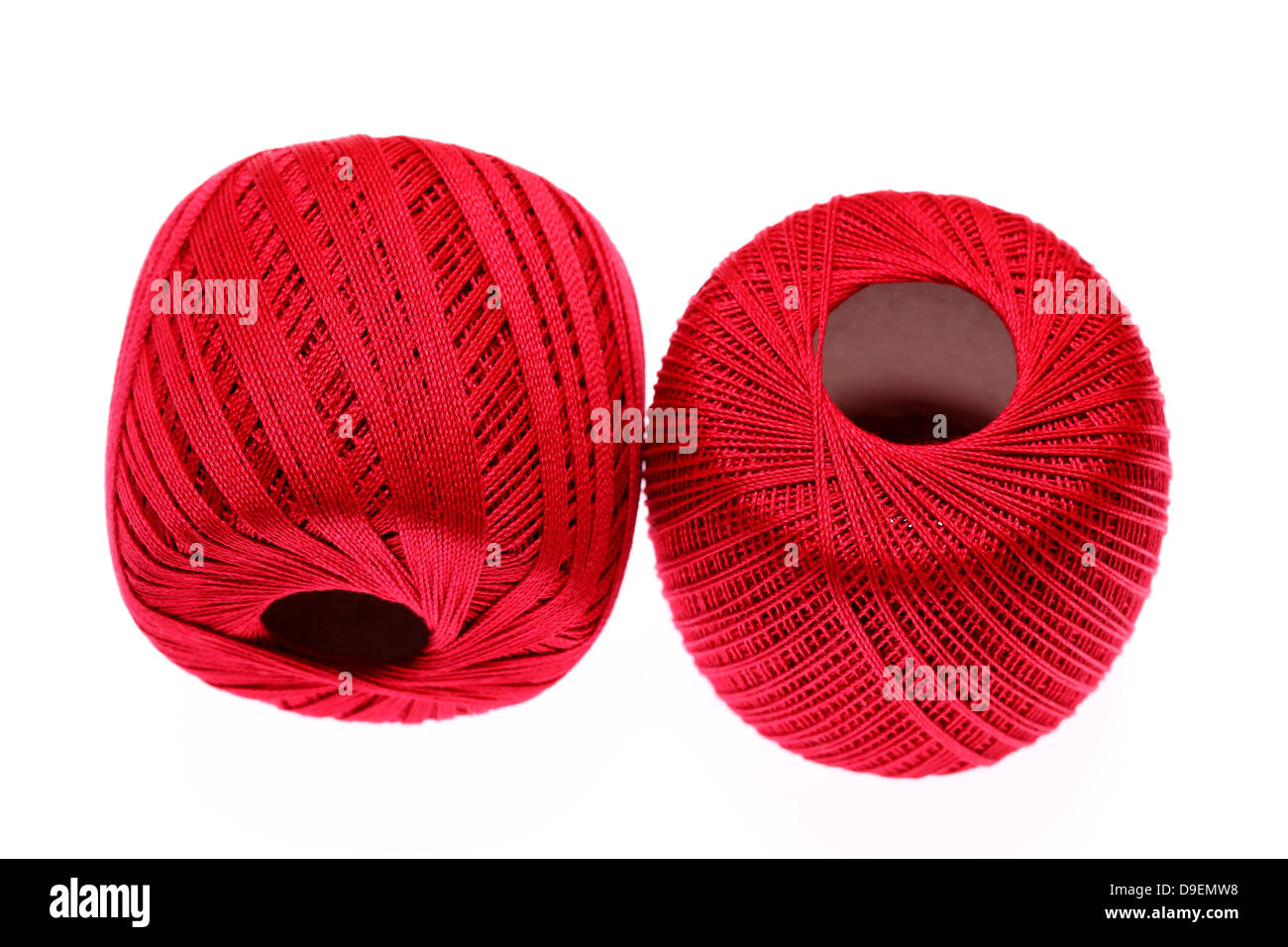 ball of red yarn Stock Photo - Alamy