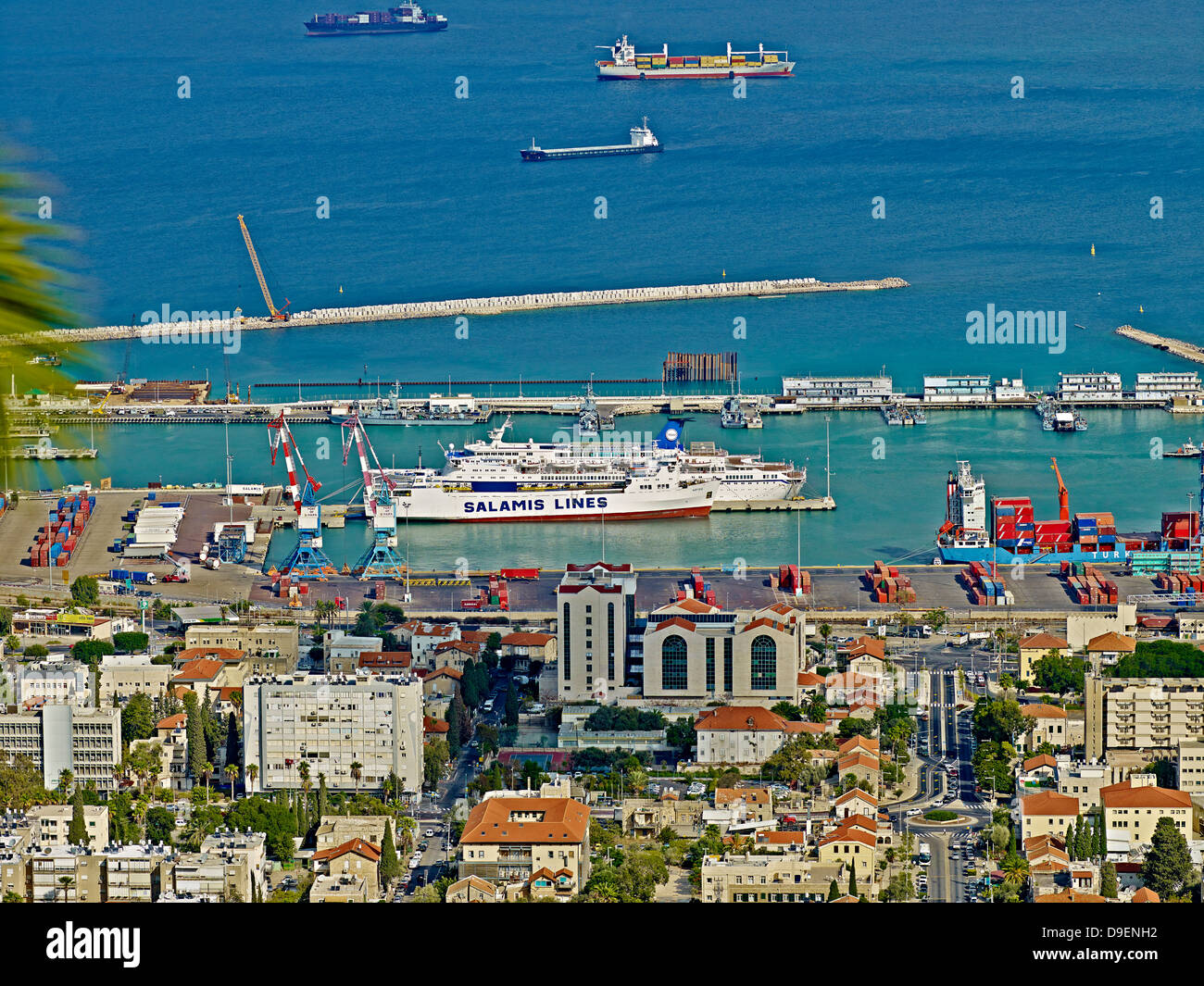Port of Haifa, Israel Stock Photo - Alamy