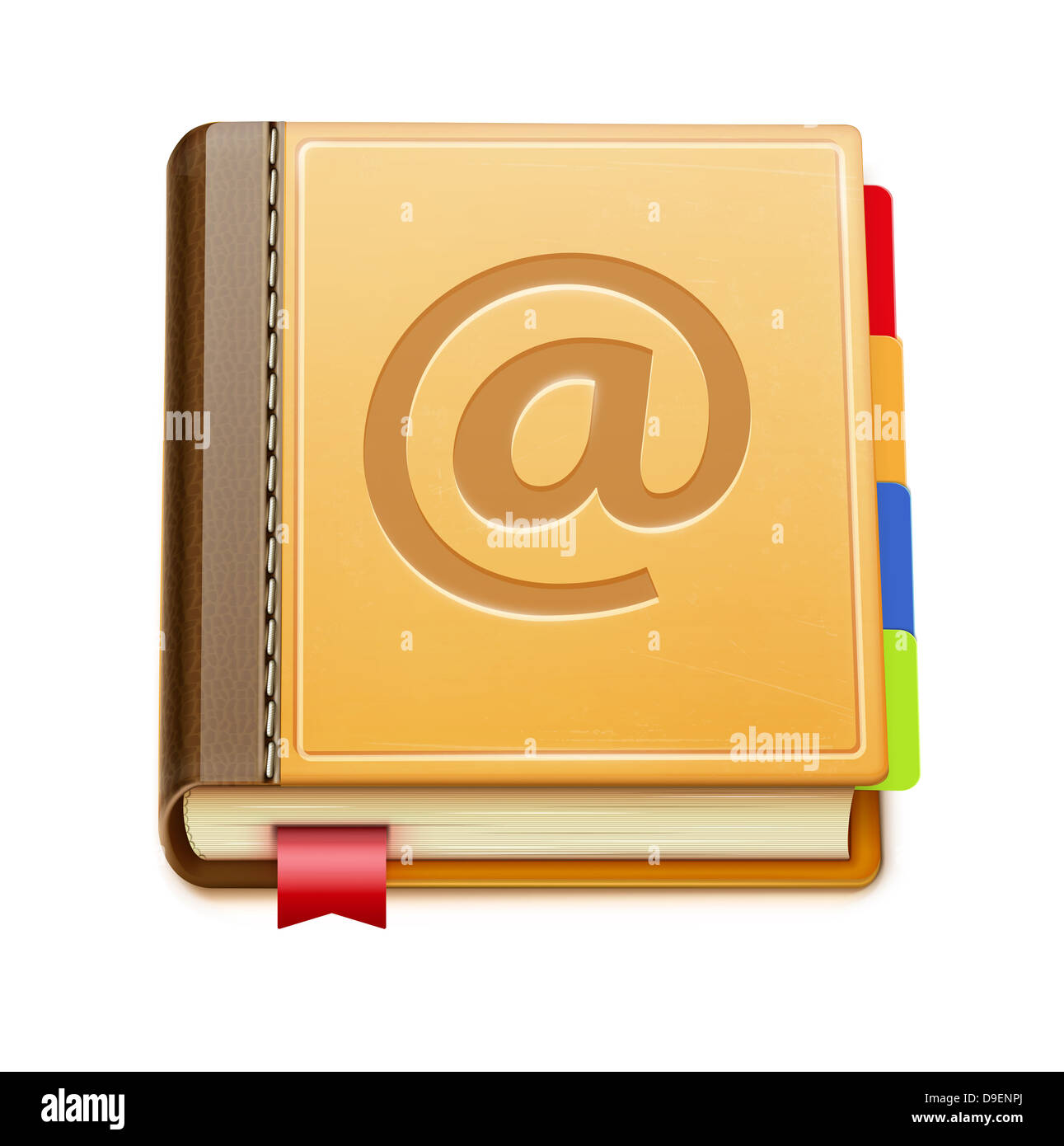 detailed address book icon isolated on white background Stock Photo - Alamy