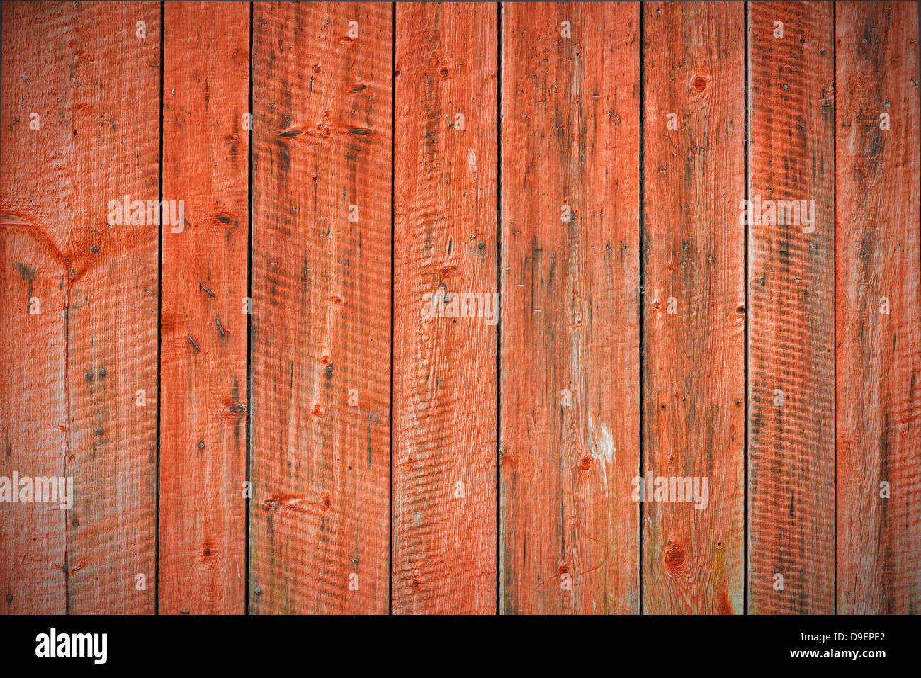 Wheatered red planks texture background Stock Photo - Alamy